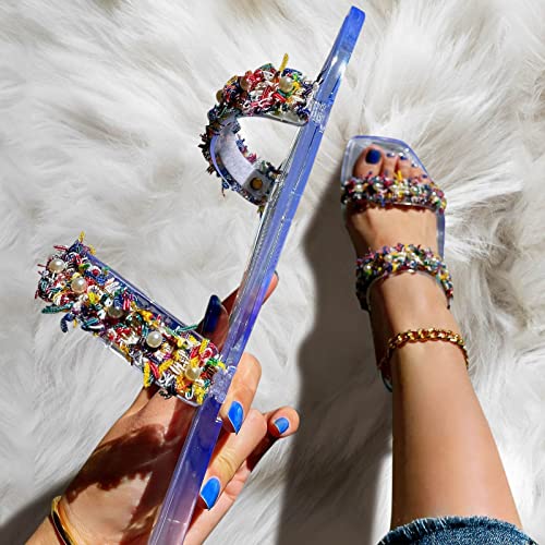 Summer Spring Bottom Size Women Pearl And Rhinestone Slippers Large Beach Fashion Shoes Nice Slides for Women