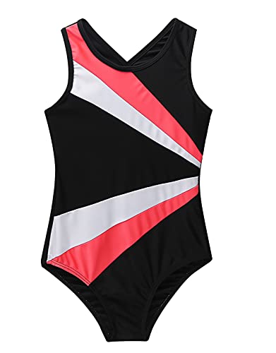 Happy Cherry Girls Gymnastics Leotard Sparkle Gradient Leotards for Kids