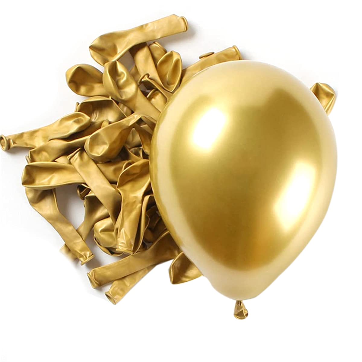 GOLD CHROME 5IN 50PACK PREMIUM BALLOONS