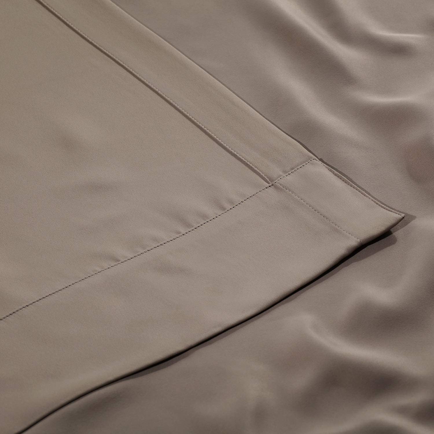 HPD Half Price Drapes Room Darkening Curtains 84 Inches Long for Bedroom (1 Panel), BOCH-2018111-84, 50 X 84, Formal Taupe