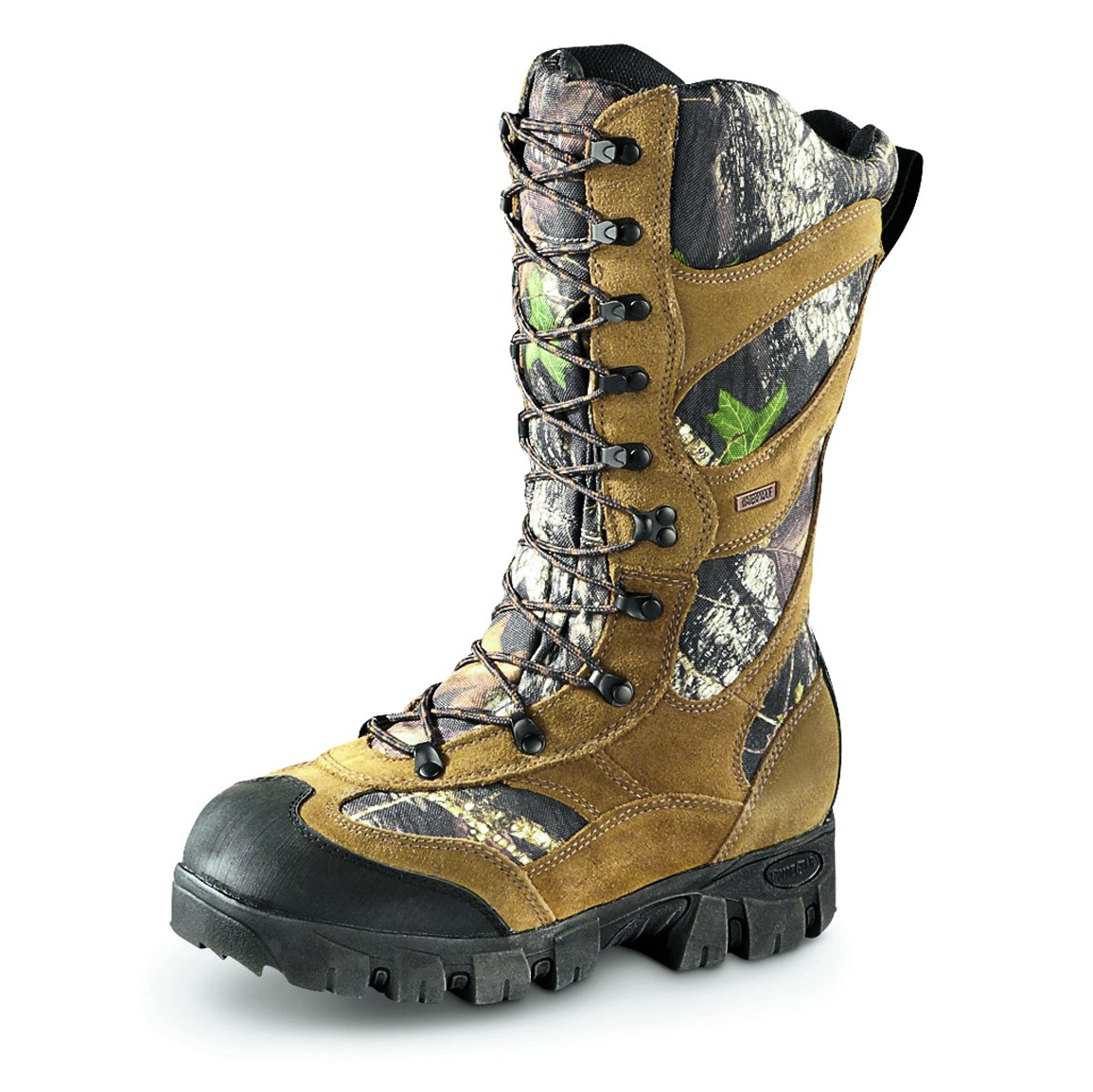 Guide Gear Giant Timber II Men's Insulated Waterproof Hunting Boots, 1,400-gram, Mossy Oak, Mossy Oak Break-Up Country, 9.5 2E (Wide)