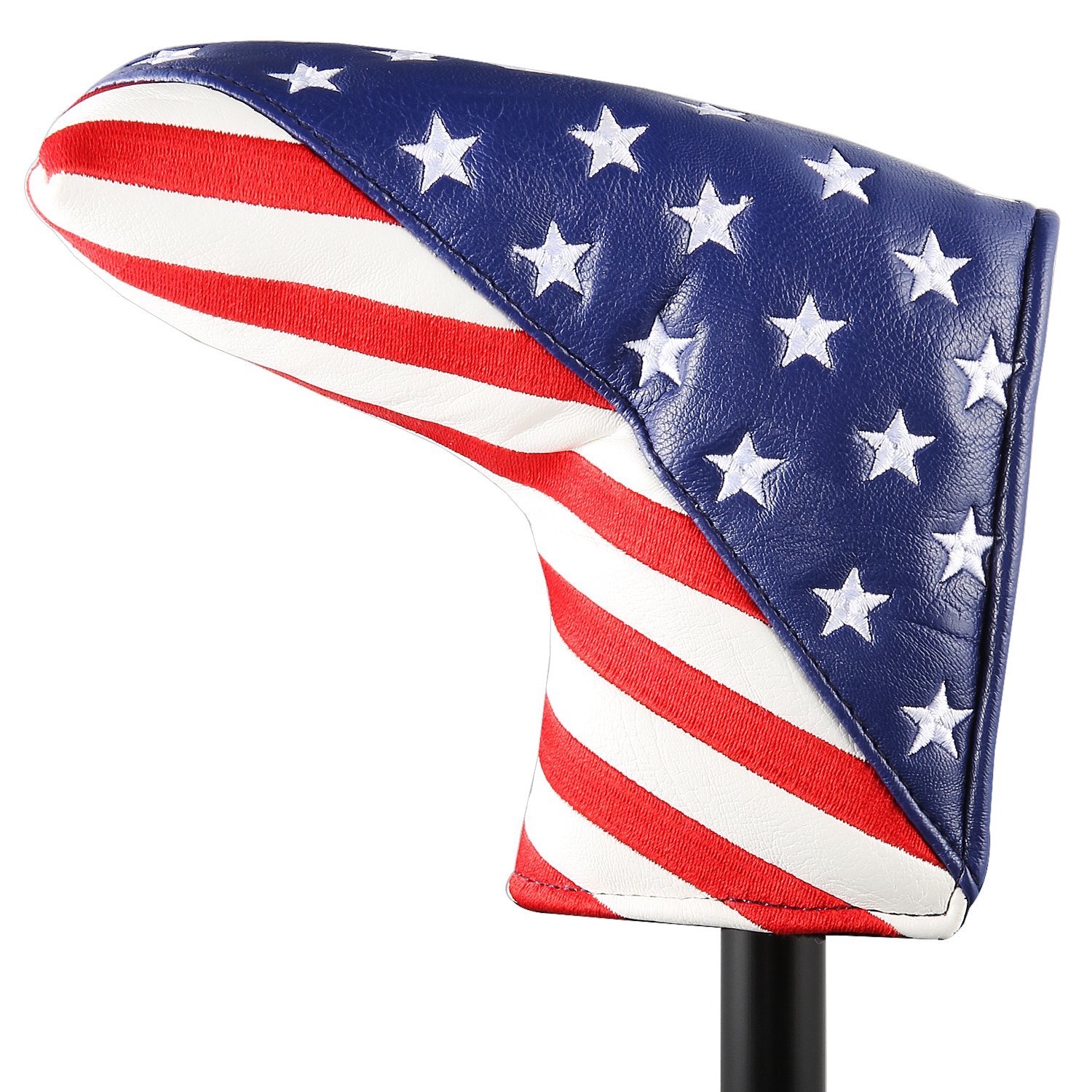 Golf Stars and Stripes Golf Putter Club Head Cover Headcover (for Blade Putter)