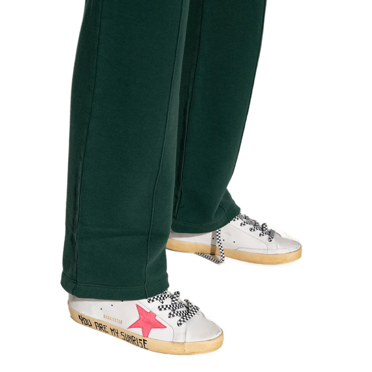 Golden Goose Super-Star Leather Upper Suede Star Signature Foxing Womens Distressed Sneakers-37 White