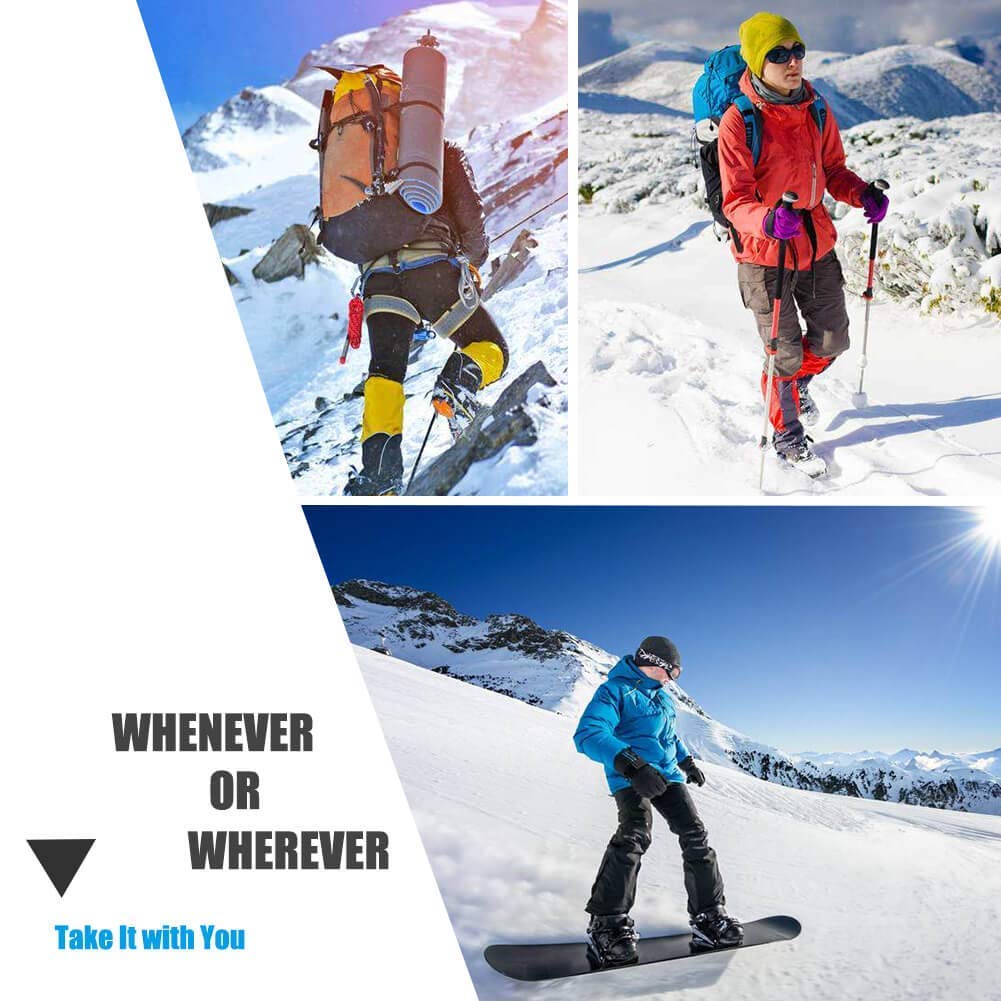 Gaiters Waterproof Snow Gaiters Legging Leg Cover Wraps for Hiking Climbing Outdoor (Camouflage Forest, XL)