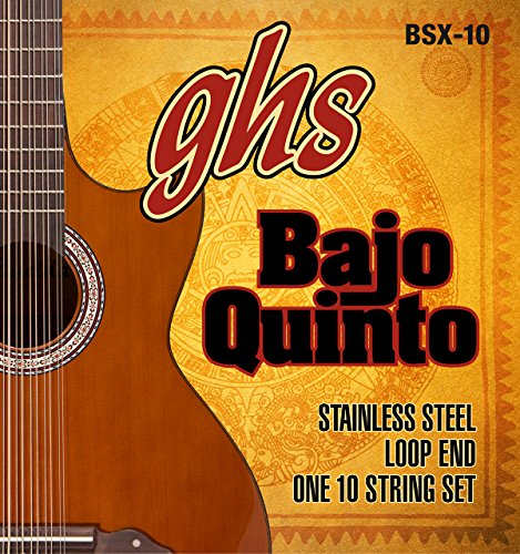 GHS Strings GHS Stainless Steel Bajo Quinto Strings-Loop End (BSX-10)