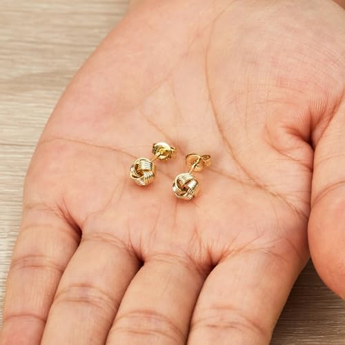 Gold Plated Love Knot Earrings