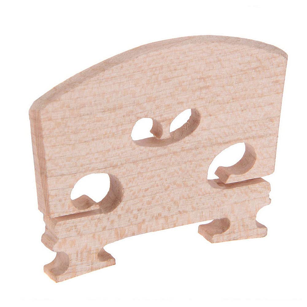 Jiayouy 12 pcs Fitted Violin Maple Bridge for 4/4 3/4 1/2 1/4 1/8 1/16 Violin Replacements Parts
