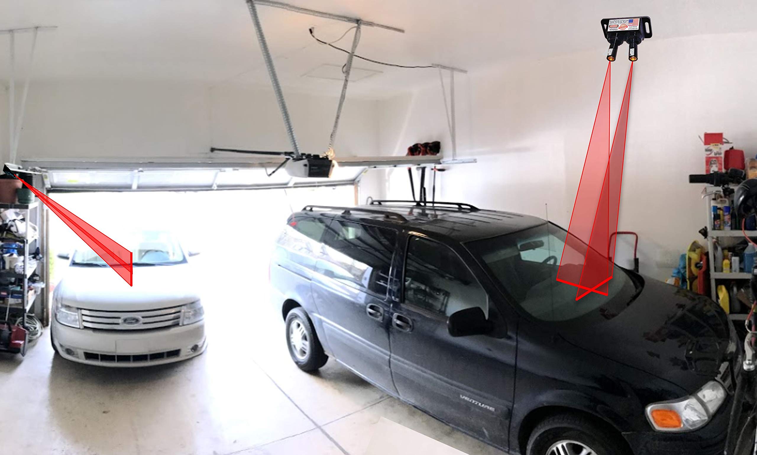 GoodChief Universal Garage Laser Line Parking Assist β an Innovative Way to Easily Park and Guide with Dual Laser Lines Projected on Your Vehicle. Find The Difference on Our Video