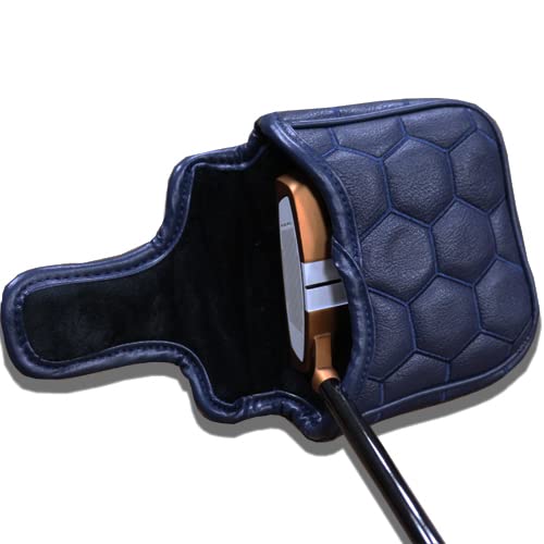 GOLTERS Golf Club Covers Mallet Putter Cover Magnetic Headcover Leather Magnetic Closure for Scotty Cameron Odyssey Taylormade Ping Golf Gift for Men Women Golfer