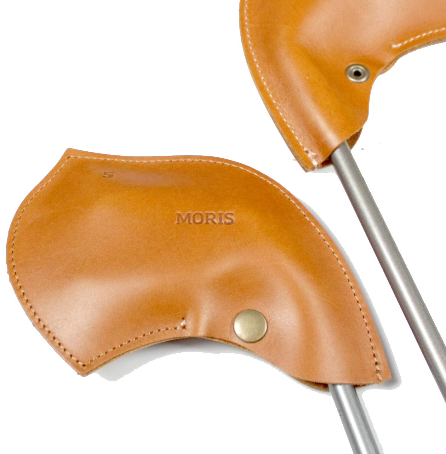Golf club Head cover (1pcs) custom initial Wedge Iron Protective cowhide full grain Vegetable Leather Fit All Brands Titleist, Callaway, Ping, Taylormade, Cobra Etc. 1ea NOT SET. (CAMEL,, 16)