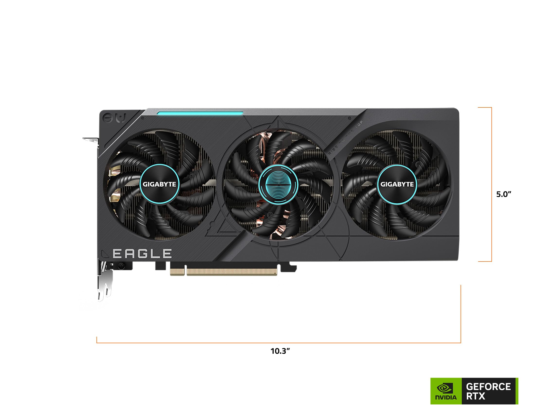 GIGABYTE GeForce RTX 4070 Ti EAGLE OC 12G (rev. 2.0) Graphics Card, 3X WINDFORCE Fans, 12GB 192-bit GDDR6X, GV-N407TEAGLE OC-12GD REV2.0 Video Card