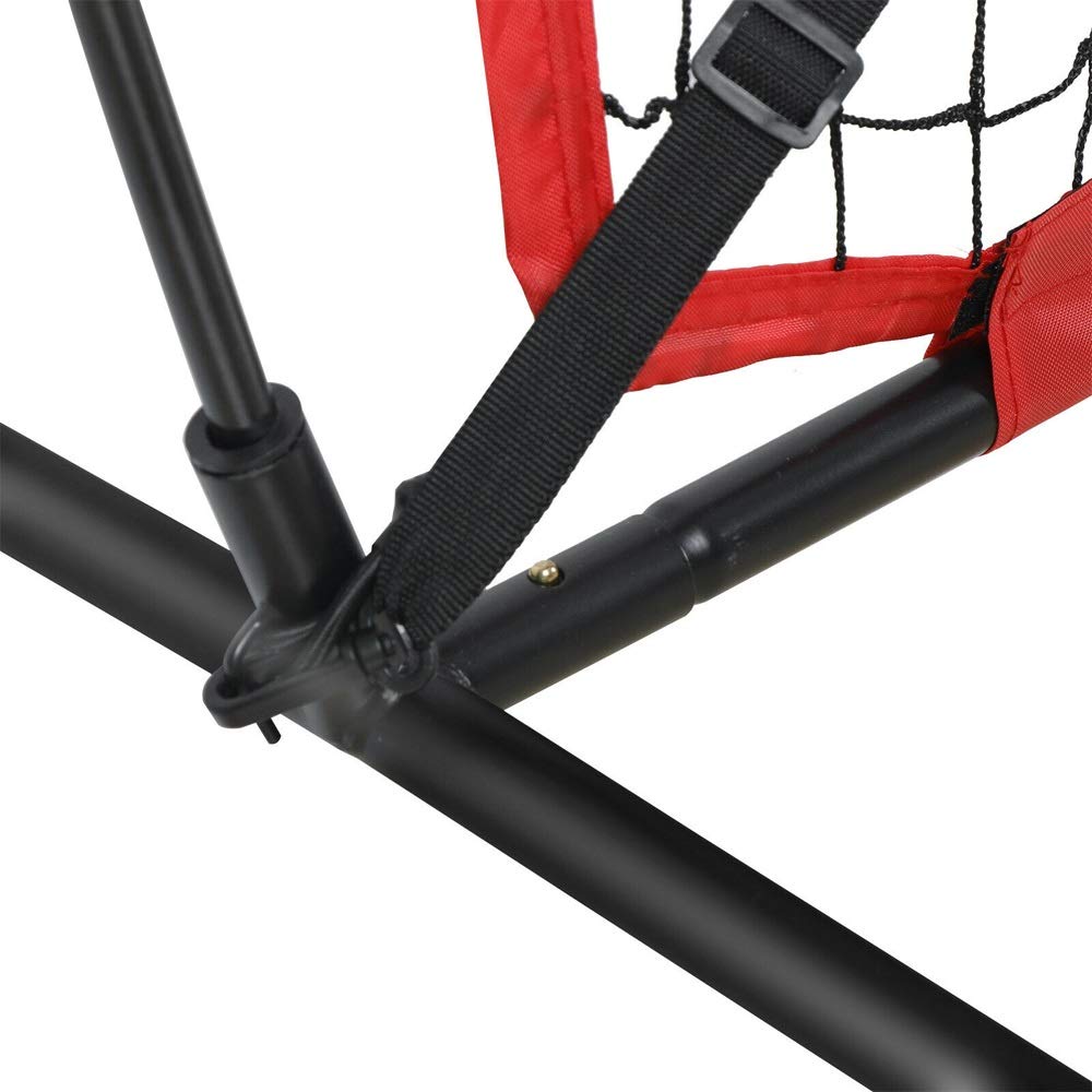 Hype Baseball Practice Training Net 7x7 w Strike Zone 28-42" Adjustable Batting Tee