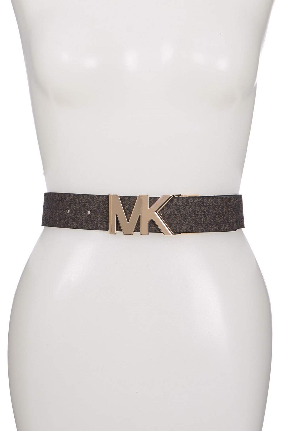 Michael Kors Signature Logo Reversible Belt - Brown (Medium)