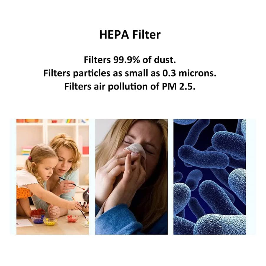 MICPANG Car Air Purifier Portable Air Purifier HEPA Filter Mini Personal Air Purifiers Ionizer Small Air Purifiers USB Air Cleaner For Bedroom, Home, Office, Desktop
