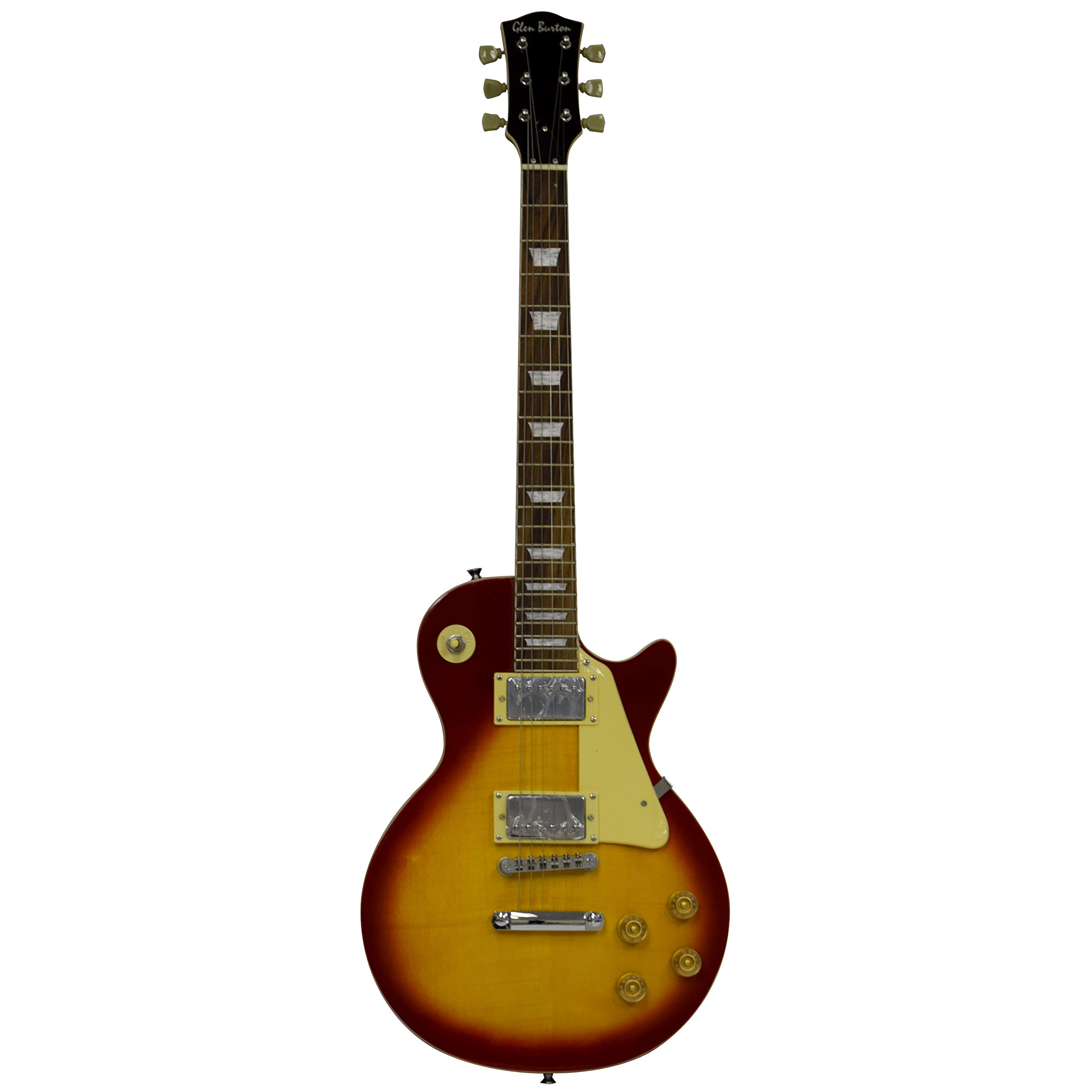 Glen Burton GE320BCO-CBS Classic LP-Style Electric Guitar, Cherry Burst