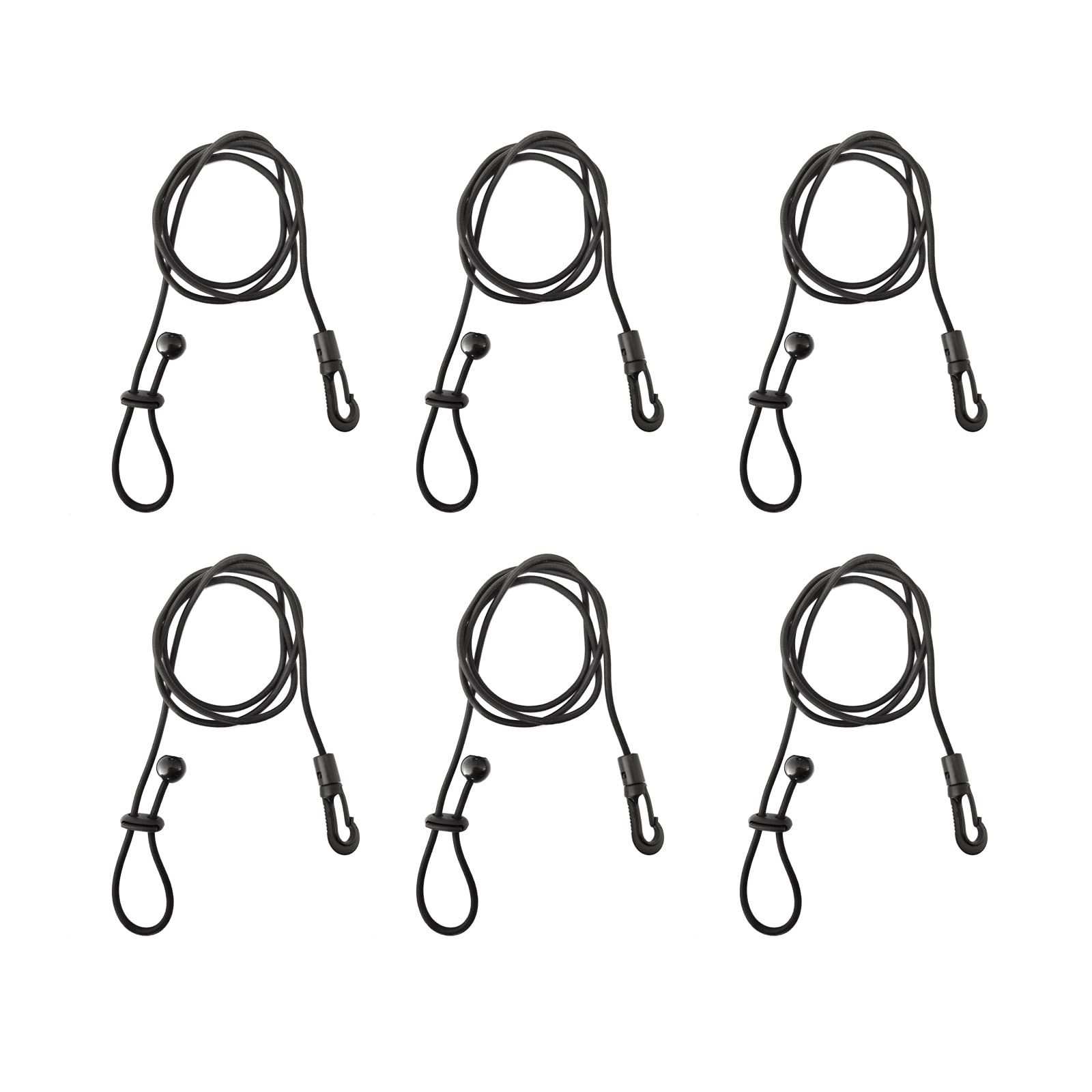 GuiPQS Kayak Paddle Leash Fishing Rod Paddle Leash Paddle Leash Paddle Holder Tool Lanyard Adjustable Canoe Paddle Fishing Rod Leash (6 Pack)