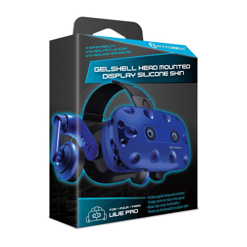 Hyperkin GelShell Controller Silicone Skin for HTC Vive Pro/HTC Vive (Blue) (2-Pack) GelShell Headset Silicone Skin for HTC Vive Pro (Blue)