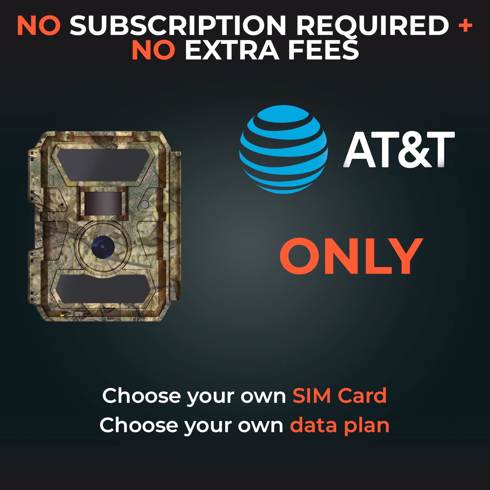 KP 100-4G LTE Wireless Cellular Trail Camera - New 2024 - Motion Activated Hunting & Game Camera - Photos &Video to Any Phone - 5 Year Warranty - (AT&T ONLY)