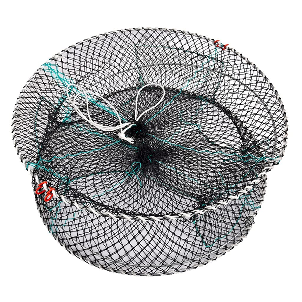 LDCHNH Fishing Cast Crab Trap Network Cages Shrimp Nylon Automatic Fishing Cage Foldable Net Accessories