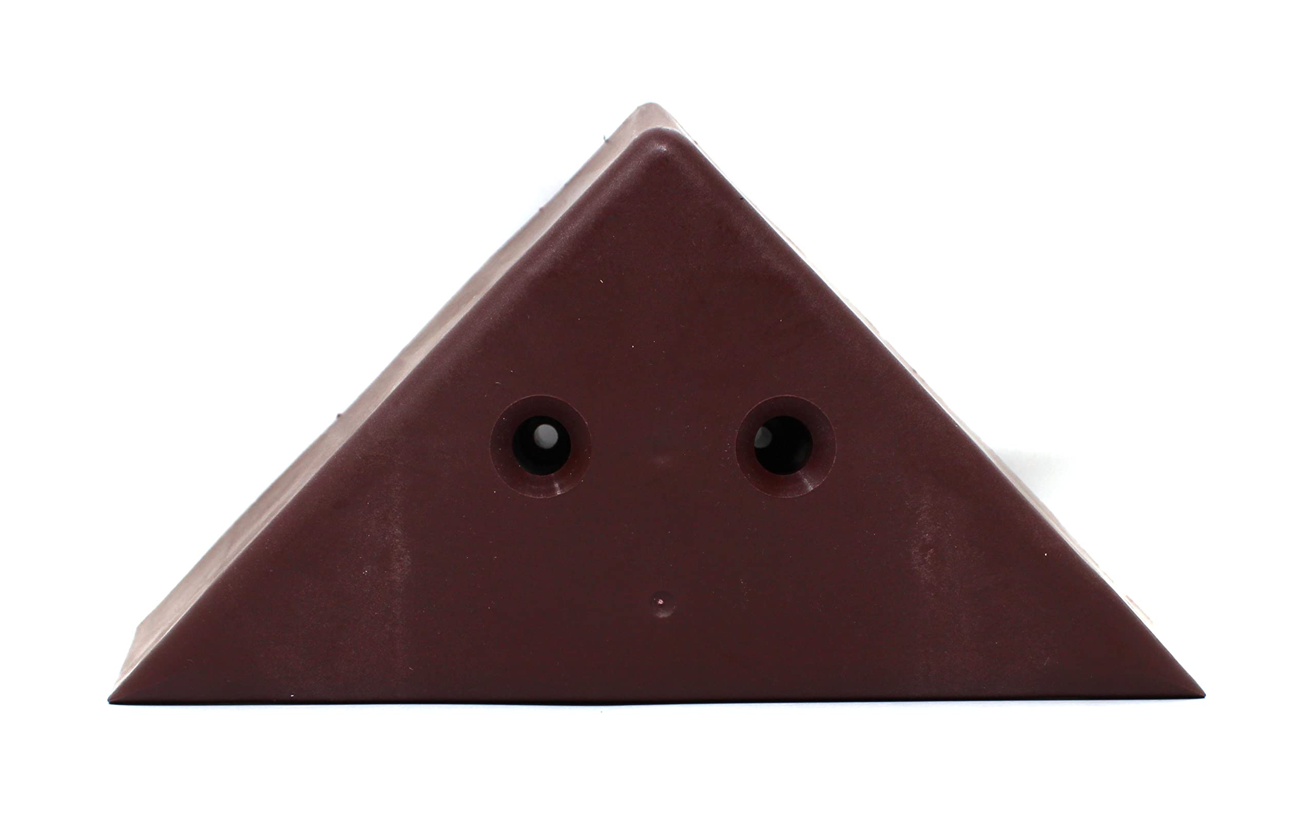 JSP Manufacturing 3" Triangle Plastic Furniture Brown Corner Legs - Sofa Couch Chair Ottoman (4 Legs)
