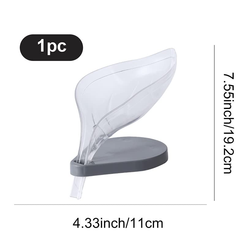 HALOU Soap Dish Drain Soap Rack Bathroom Accessories Suction Cup Soap Dish Tray Soap Dish for Soap Container