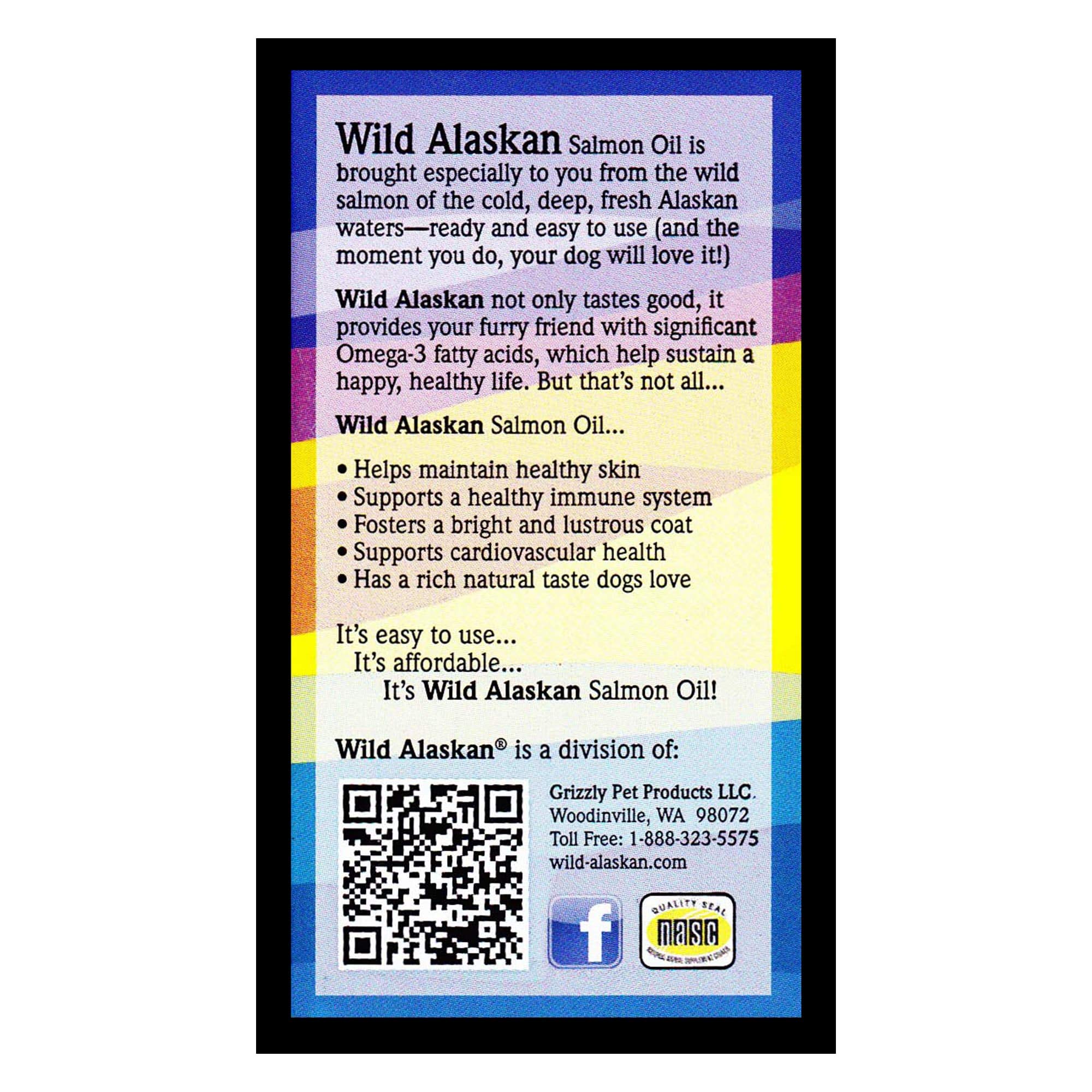 Wild Alaskan Skin & Coat Salmon Oil Based Omega-3 Supplement for Dogs, 16 fl.oz.