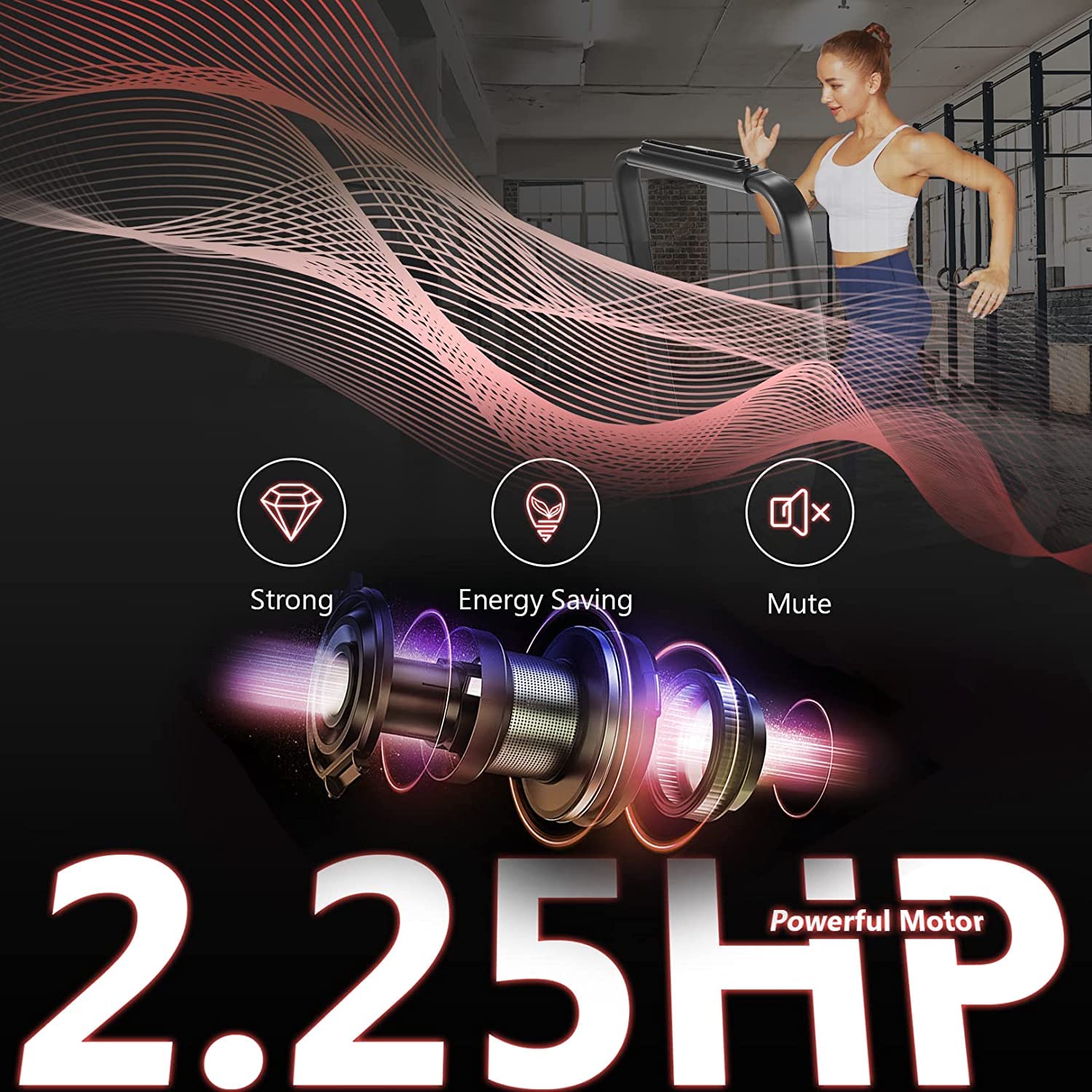 HIROLLOP 2 in 1 Folding Under Desk Treadmill,2.25HP Electric Treadmill with Installation-Free with Remote Control & LED Display,Walking Running Machine for Home Office Gym(Silver)