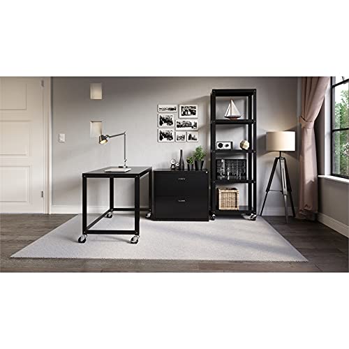 Hirsh Home Office 30 in. Wide 2 Drawer Lateral File Cabinet in Black, Fully Assembled
