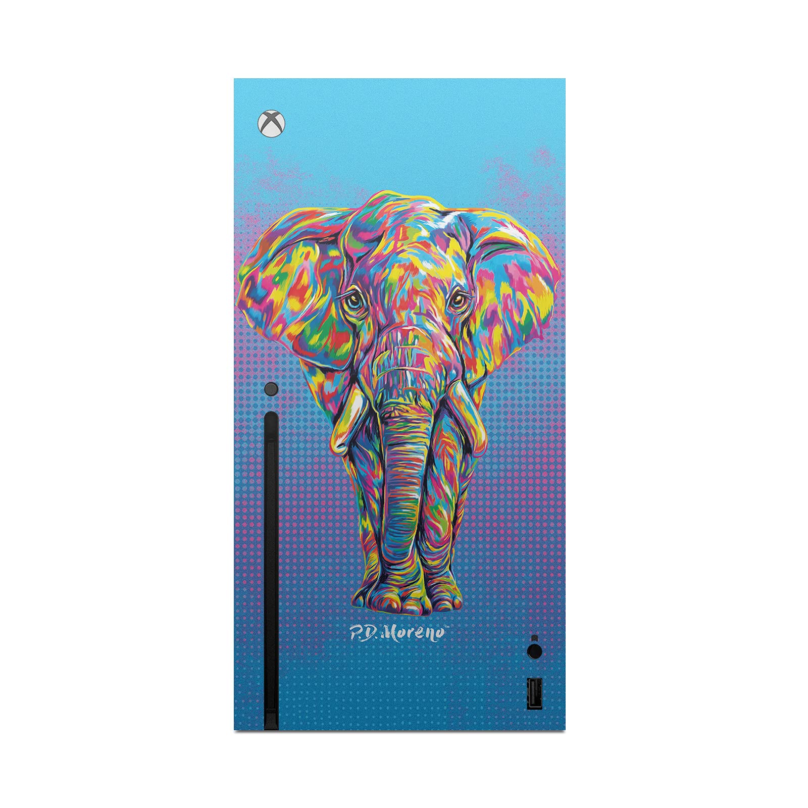 Head Case Designs Officially Licensed P.D. Moreno Elephant Animals II Vinyl Sticker Gaming Skin Case Cover Compatible with Xbox Series X Console and Controller Bundle