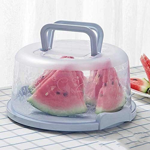 FZZDP Mini Round Cake Container Trays Plastic Cake Box Portable Food Storage Box Keep Cakes Fresh