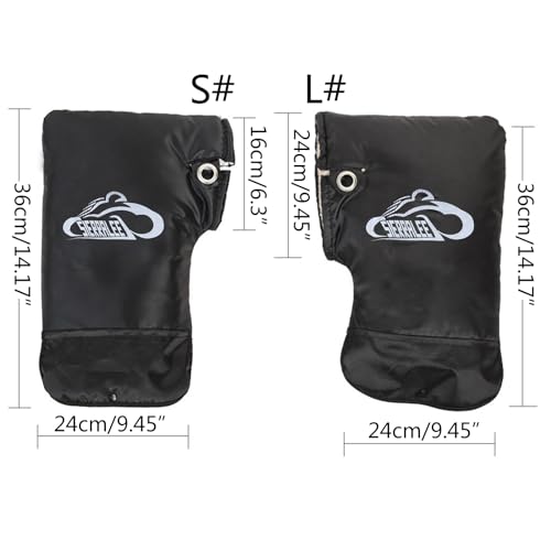 Handlebar Mitten Bicycle Mitts Winter Thermal Cover Cycling Hand Warm Windproof Cold Weather For Mountain Bike Motor Warm Handle Cover Bike Handlebar Mittens Bicycle Pogies Mitts Winter Thermal
