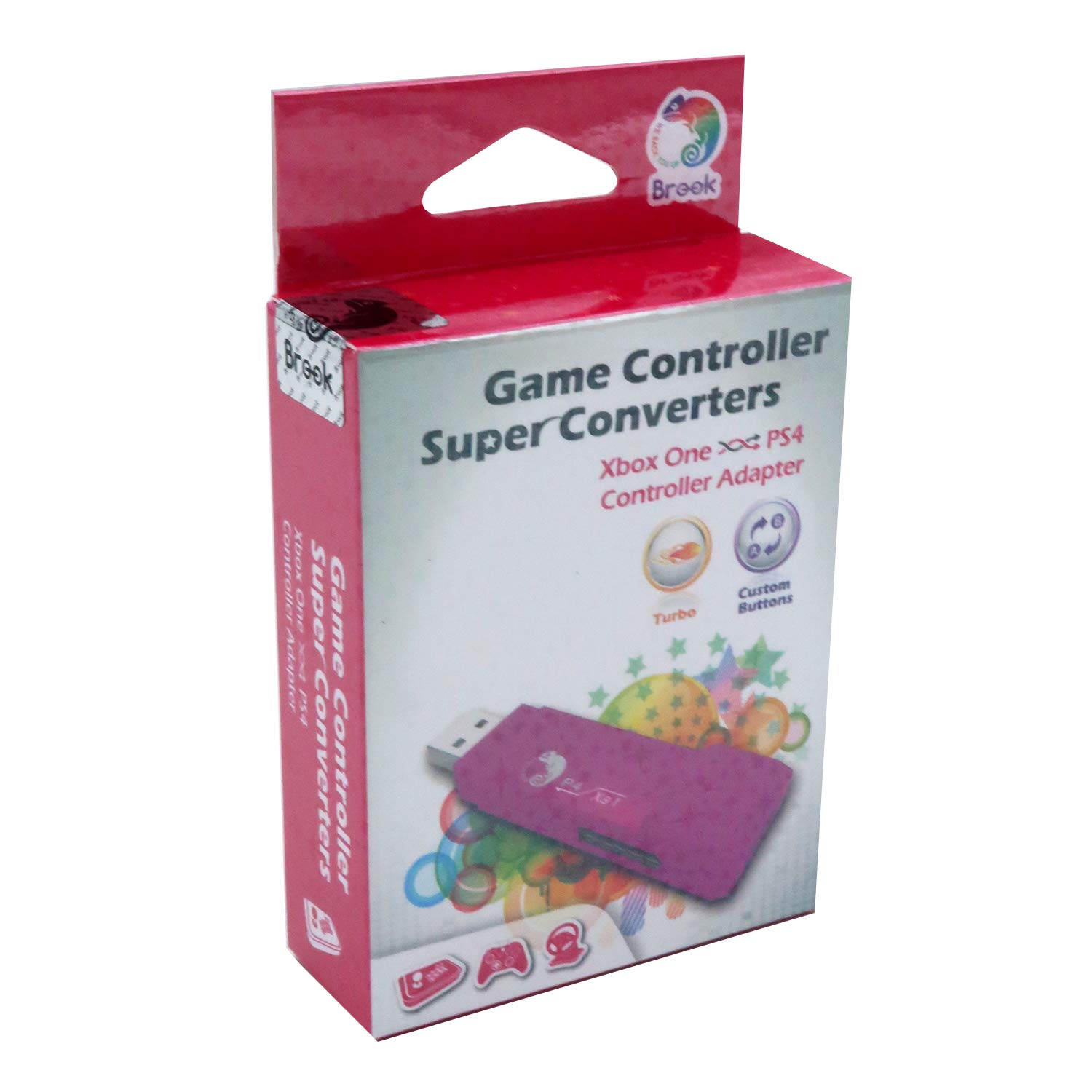 Gam3Gear Brook Xbox One Controller to PS4 Console Super Converter Gaming Adapter with Keychain