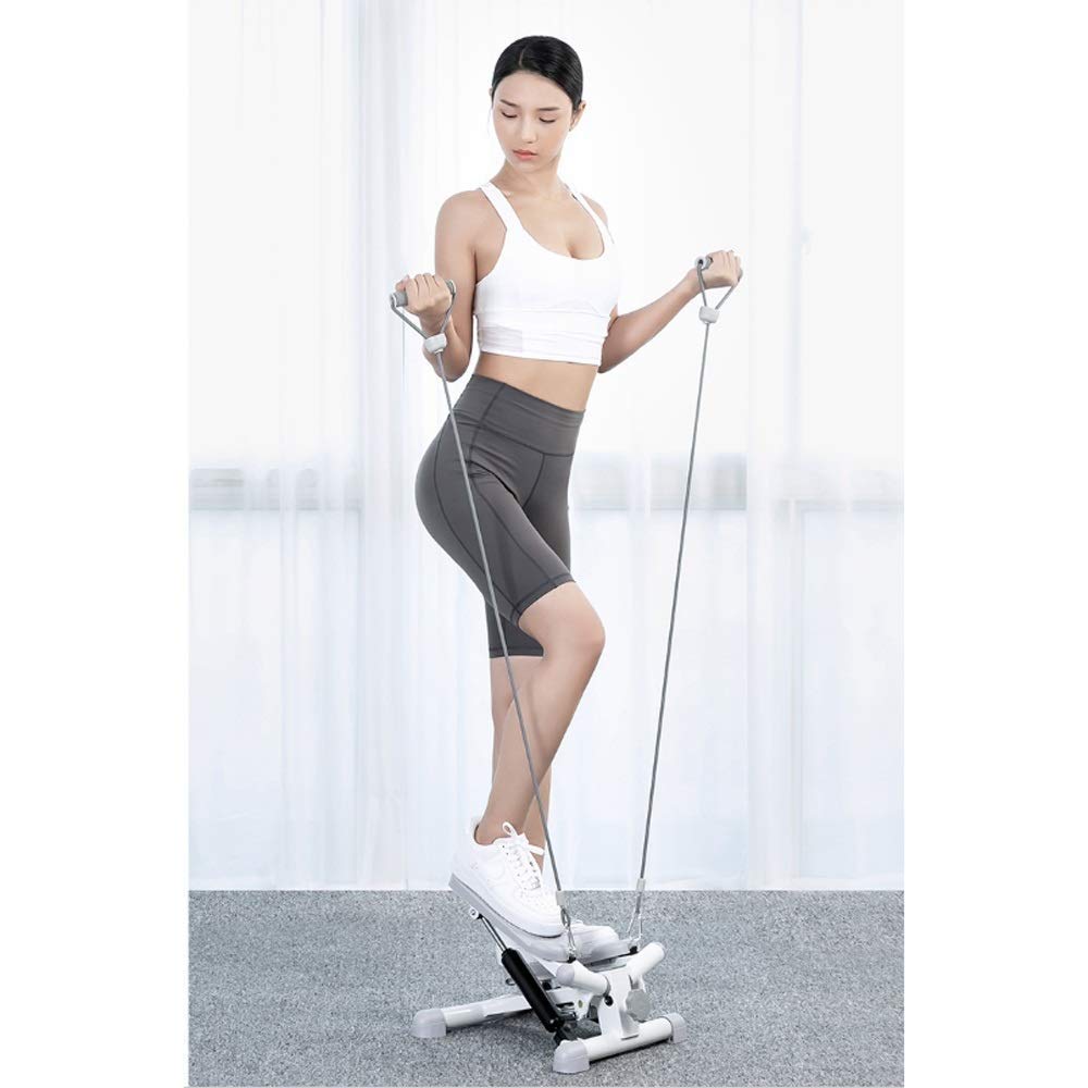 GRETD Mini Stepper Stair Stepper Exercise Equipment with Resistance Bands and Twisting Action
