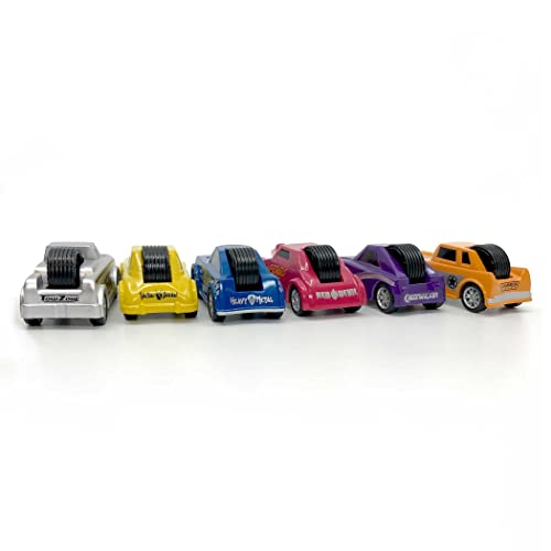 Spin 'n Rip Racers | 6 Racer Toy Car Sets | Fun Race Sets | Cars & Finish Gate with Flags | Patented Spin 'n Rip Wheel Will Send The car zooming at Insane speeds.