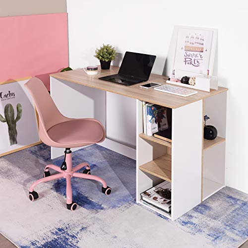 Homy Casa PC Latop Study Table Workstation Home Office Wood computer desk