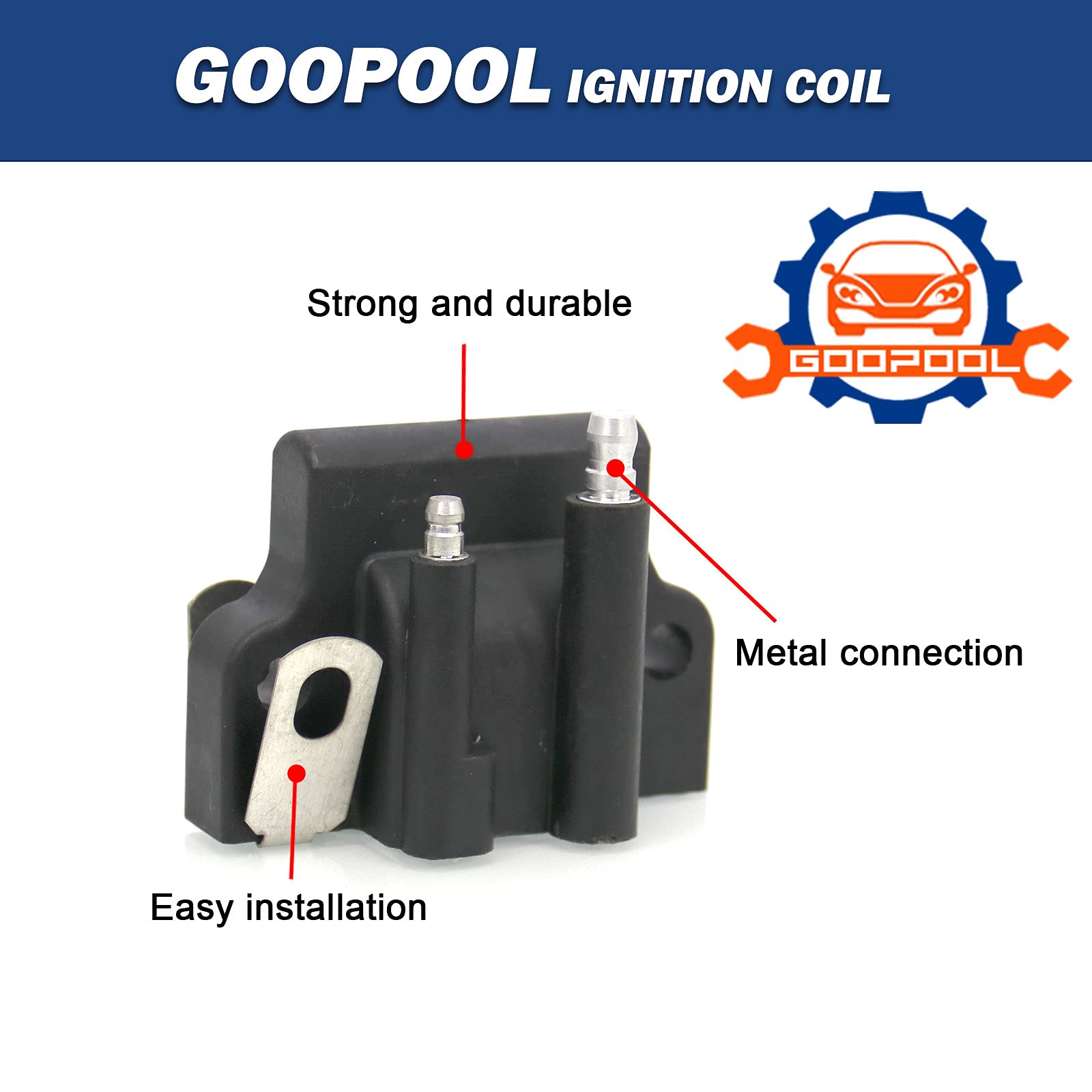 Ignition Coil Compatible with Johnson Evinrude 4-300HP Replaces # 582508 18-5179 183-2508 4PCS