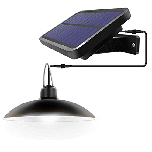 Solar Bulb Lamp,AMZSTAR Solar Light Outdoor Lanterna Pendant Lights,LED Shed Light Hanging Spotlight Light for Outdoor,Garden,Yard,Camping Tent,Fishing (White)