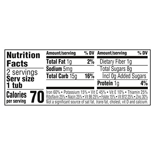 Gerber 2nd Foods Baby Foods, Apple Banana with Oatmeal, 4 oz Tub (2 Pack)