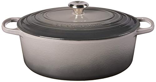 Le Creuset Signature Enameled Cast Iron Oval French (Dutch) Oven, 8 quart, Oyster