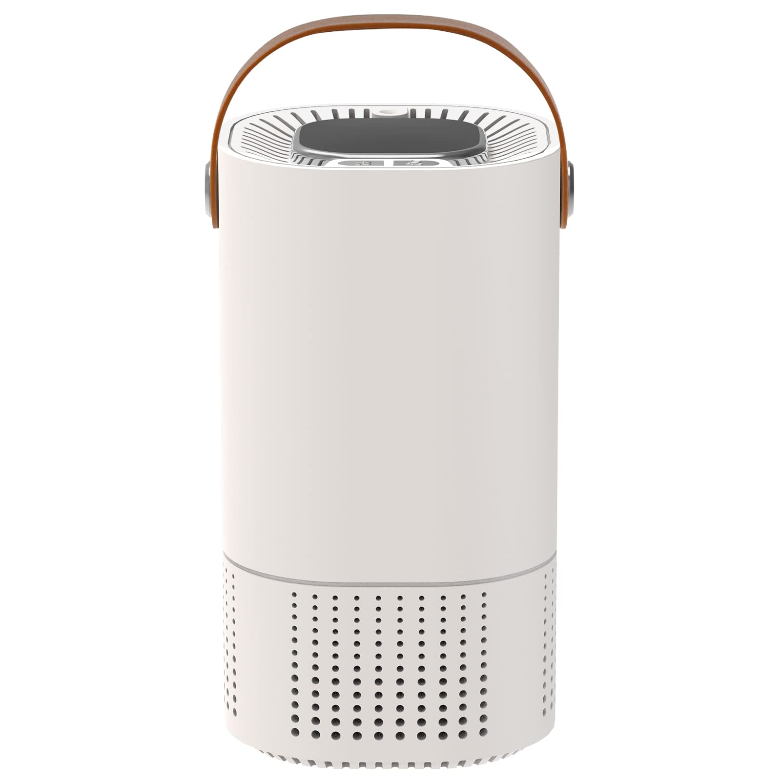 Mini Quiet Air Purifier - Portable and Cute Desk Air Purifier for Dorm, Office, Travel, Car, Classroom, Bedroom, White