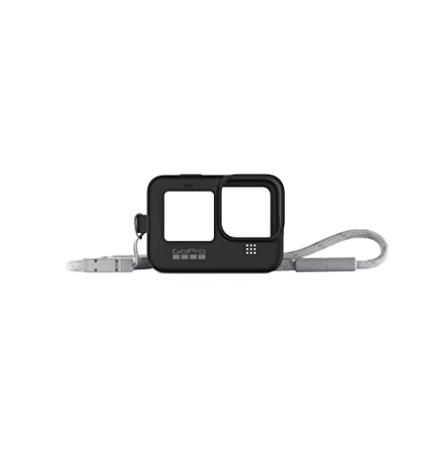 GoPro HERO10 Black with Dual Battery Charger + Battery (2 Rechargeable Batteries Total) and Sleeve + Lanyard (Black)
