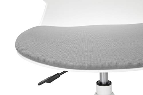 HON Basyx Contempo Light Task, Office Chair, White/Charcoal