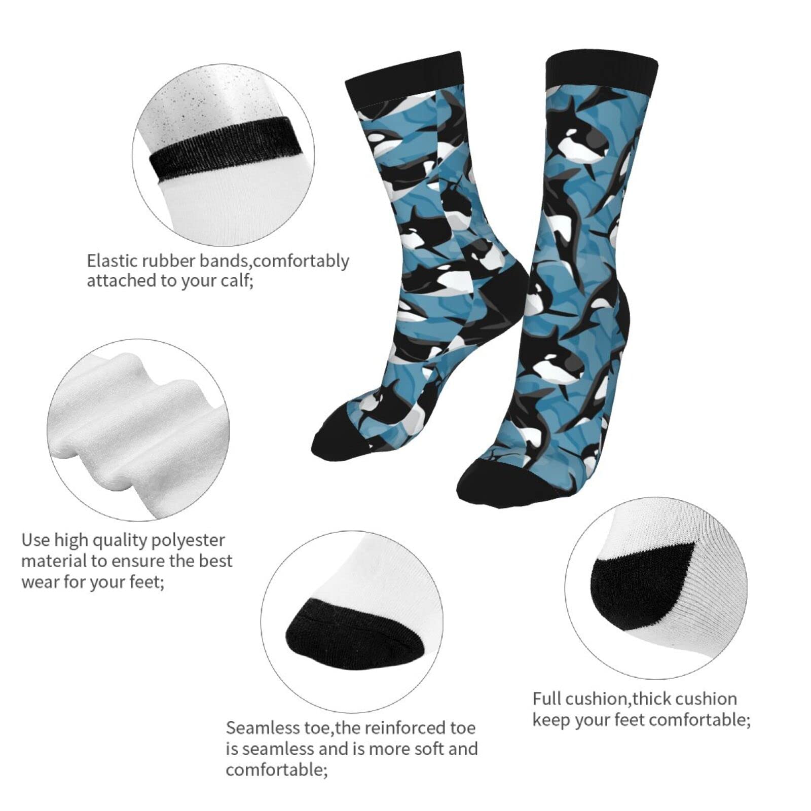 Jedenkuku Badminton Racket Sport Novelty Fun Crew Socks Fashion Comfortable Men'S And Women'S Socks