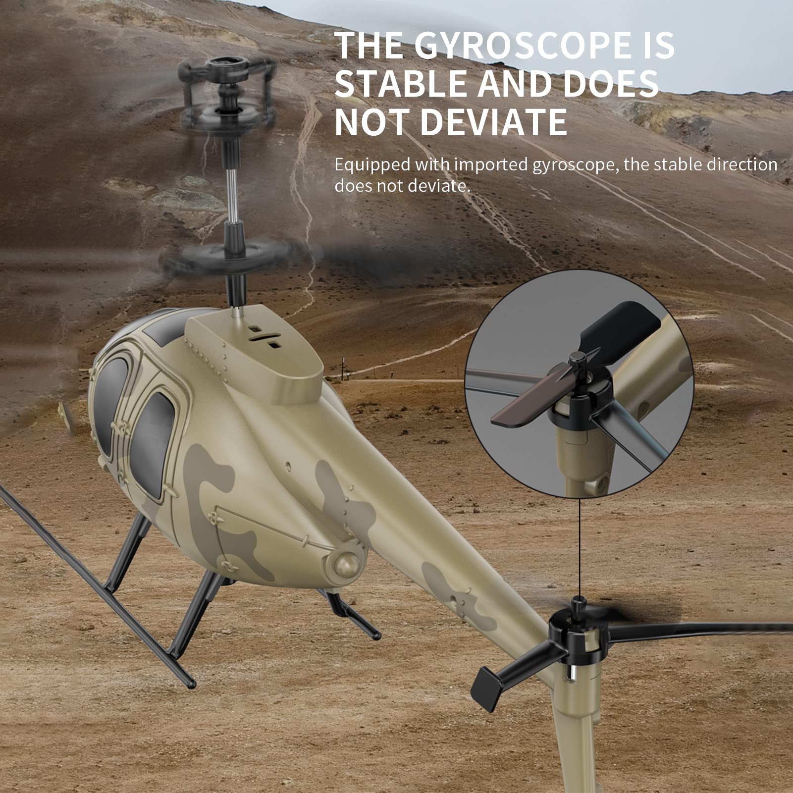 GoolRC RC Helicopter Remote Control Helicopter Toys for Boys 2.4GHz RC Drone Remote Control Plane Gyro Stabilization RC Airplane Altitude Hold Toy Gift for Boys Girls Adults 3 Batteries