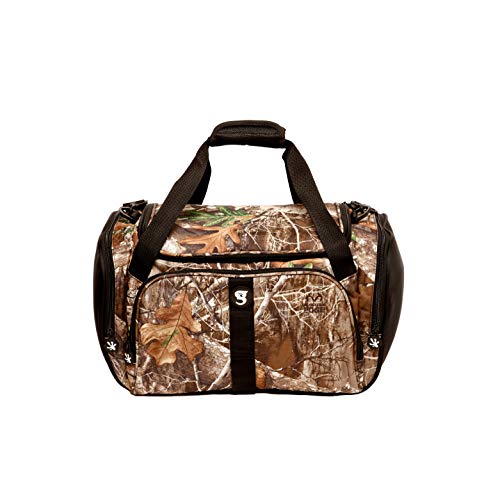 geckobrands 5 Compartment Duffel Cooler – Holds Up to 30 Cans or 24 Bottles, Realtree Edge Camo