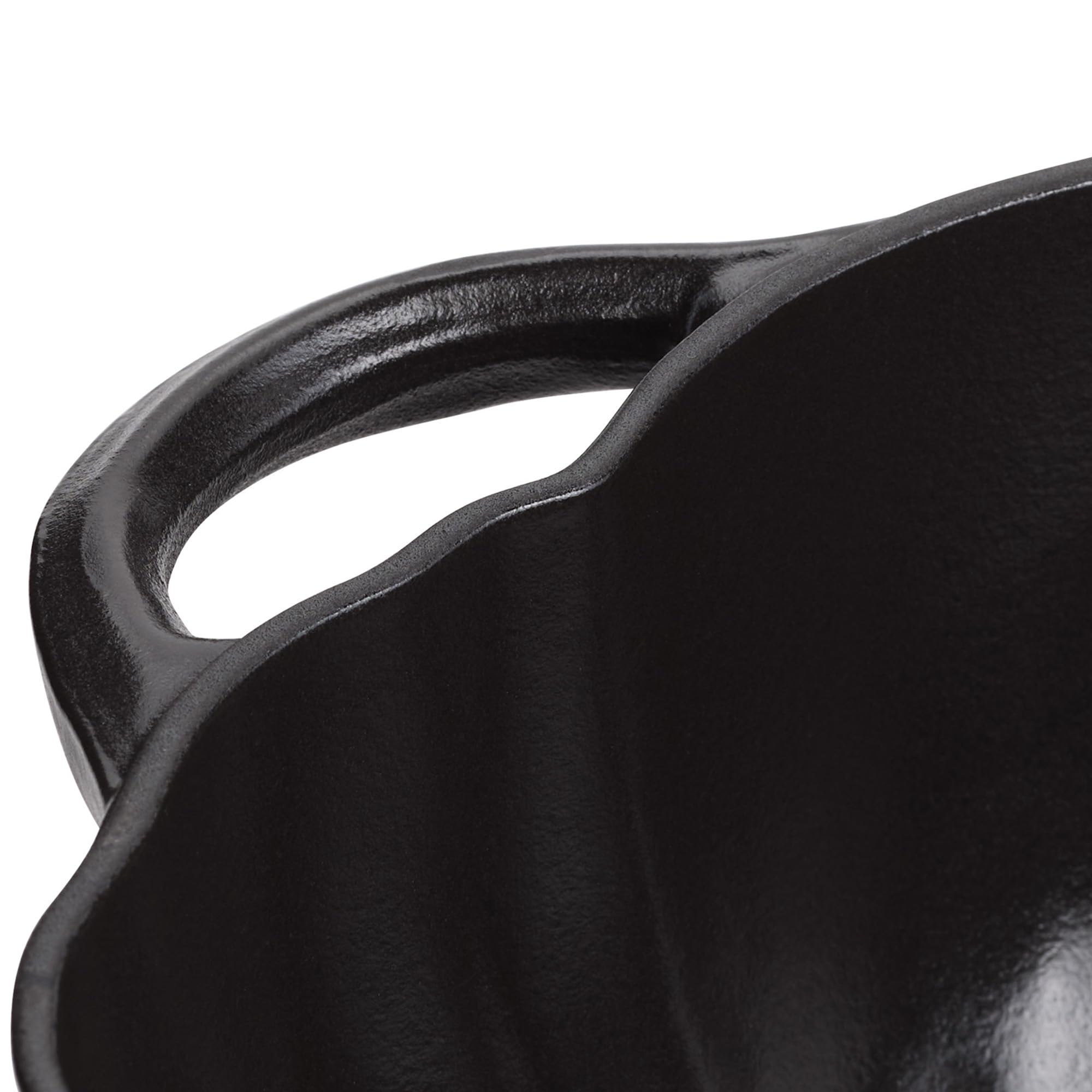 STAUB Cast Iron 3.5-qt Pumpkin Cocotte with Stainless Steel Knob - Black