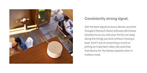 Google 4 Pk Wifi AC1200 Dual-Band Home WiFi System (Renewed)
