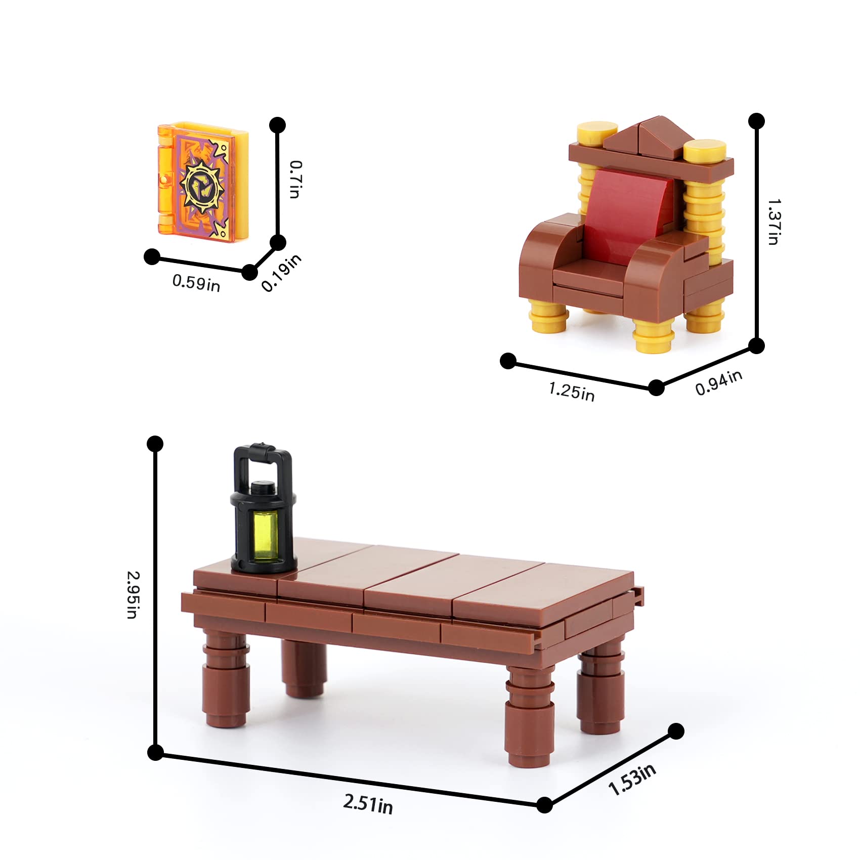 MOOXI-MOC 229Pcs Magic Office Set,Creative Building Blocks Toy Kit,Suitable for MOC Magic Scene Building Toys for Boys Girls