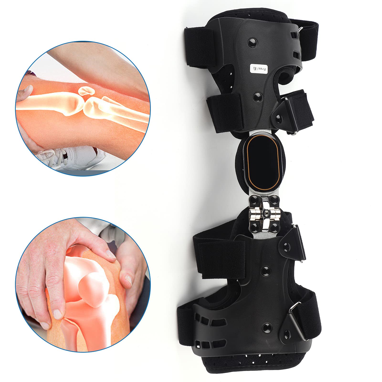 Knee Brace, Knee Brace Stabilizer Knee Immobilizer Brace Knee Support Brace Orthopedic Kneepad for Ligament Injuries for Sports Injuries(Right)