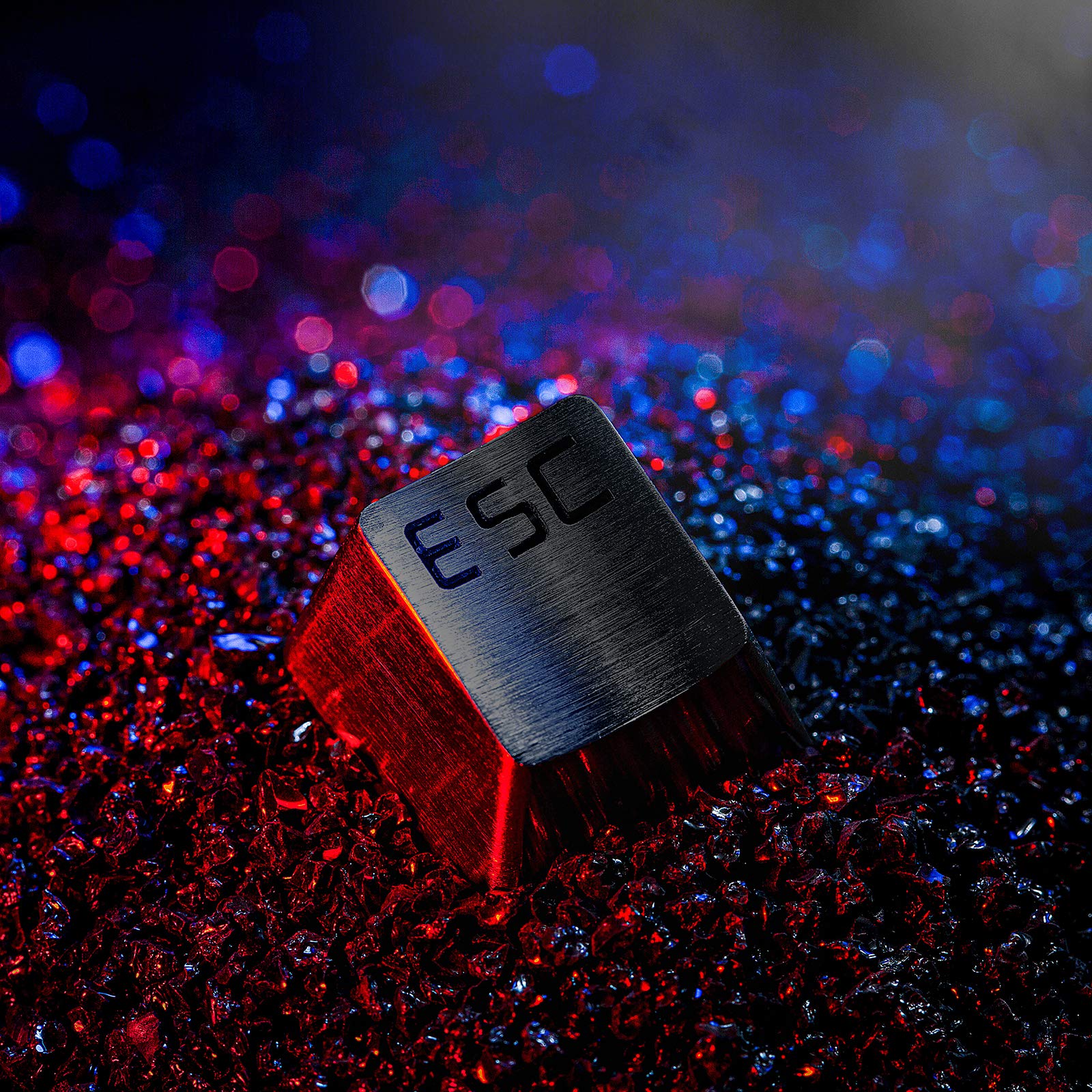 Hallsen Metal Keycaps Mechanical Gaming Keyboard Keycaps (WASD+1-6+DIR.+ESC) for FPS & MOBA, Custom 60% Keycaps Kit with Key Puller for Cherry Mx Switches Mechanical Keyboard (Silver)
